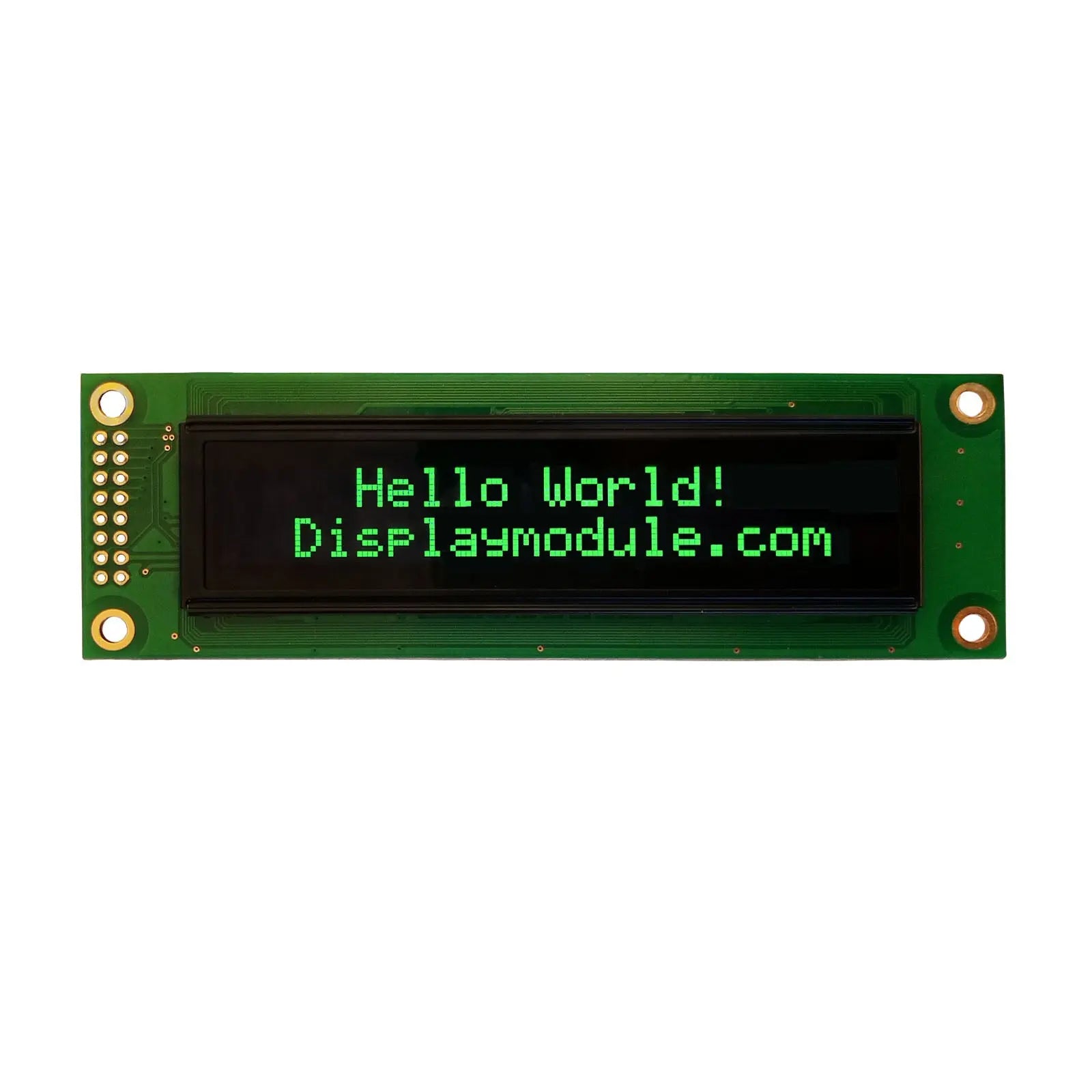 20x2 Character OLED Display, Green Monochrome OLED, WS0010 Controller ...